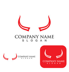 Animal horns sticker set Royalty Free Vector Image