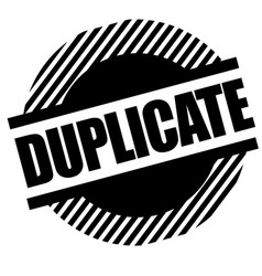 Duplicate rubber stamp Royalty Free Vector Image