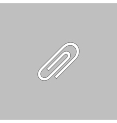 Paper clip computer symbol Royalty Free Vector Image