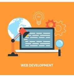 Web developer design Royalty Free Vector Image