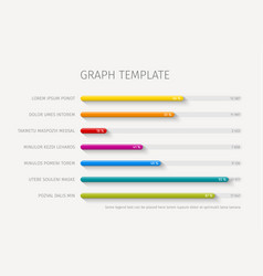 Set flat design infographic charts and graphs 2 Vector Image
