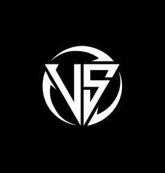 Vs logo monogram design template Royalty Free Vector Image