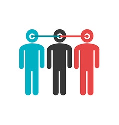 Connect people design Royalty Free Vector Image