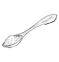 Spoon of sugar Royalty Free Vector Image - VectorStock