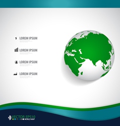 Modern globe design Royalty Free Vector Image - VectorStock
