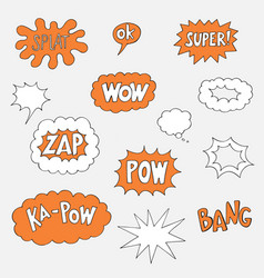 Retro style sticker patch badge with sound effect Vector Image