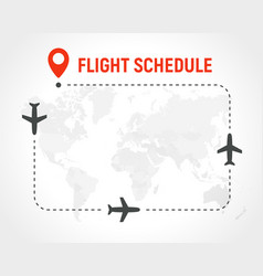 Blank flight schedule border frame on Royalty Free Vector