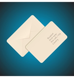 Blank envelope isolated on transparent background Vector Image