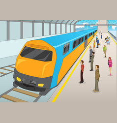 Train station Royalty Free Vector Image - VectorStock