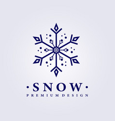 An of snowflake and red fire flame Royalty Free Vector Image