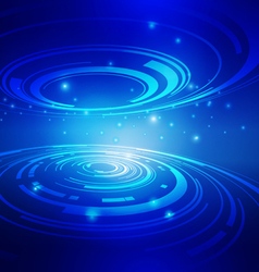 Abstract circle technology light blue background Vector Image