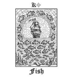 Hand drawn tarot card deck major arcana Royalty Free Vector