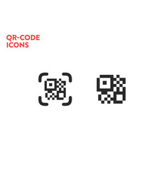 Qr code verification app website template Vector Image