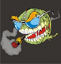 Evil moon Royalty Free Vector Image - VectorStock