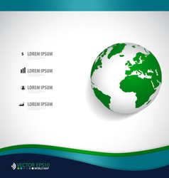 Modern globe design Royalty Free Vector Image - VectorStock