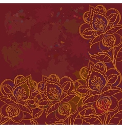 Abstract flower outline Royalty Free Vector Image