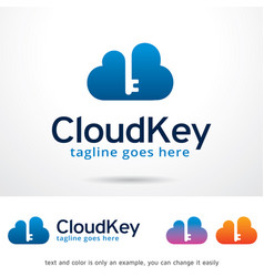 Cloud computing logo info emblems Royalty Free Vector Image