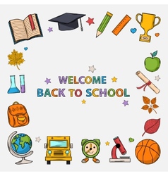School scroll with globe Royalty Free Vector Image