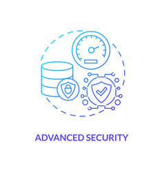 Advanced security concept icon Royalty Free Vector Image