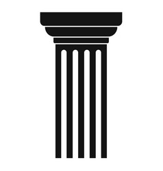 Italian column icon simple style Royalty Free Vector Image