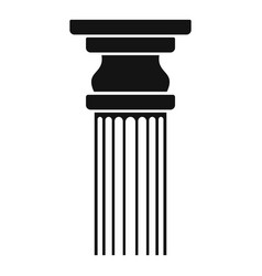 Italian column icon simple style Royalty Free Vector Image