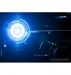 Abstract hi-tech energy interface button Vector Image