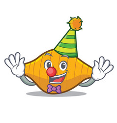 Clown conchiglie pasta mascot cartoon Royalty Free Vector