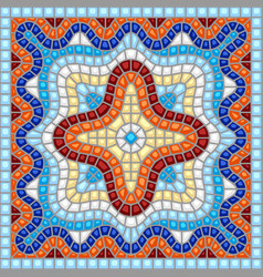 Ancient mosaic ceramic tile pattern Royalty Free Vector