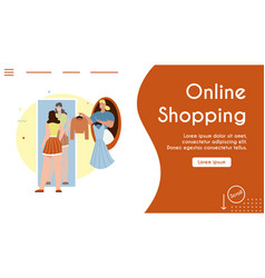 Banner online shopping Royalty Free Vector Image