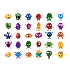 Cute monster set Royalty Free Vector Image - VectorStock