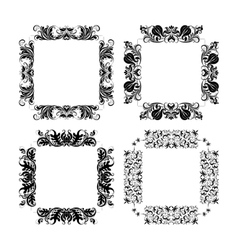 Set vintage pattern Royalty Free Vector Image - VectorStock