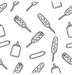 School doodle seamless pattern Royalty Free Vector Image