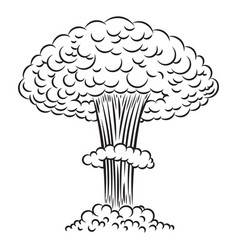 Set of comic style explosions on white background Vector Image