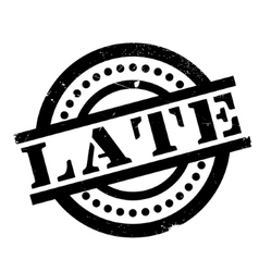 Do not be late rubber stamp Royalty Free Vector Image