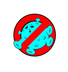 Coronavirus prevention reminder stickers Vector Image