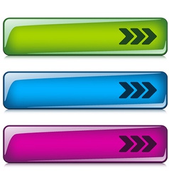 Transparent web buttons Royalty Free Vector Image