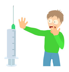 Misophobia concept cartoon Royalty Free Vector Image