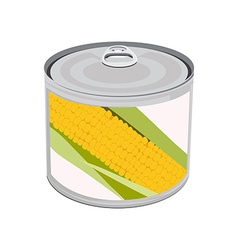 Golden corn can Royalty Free Vector Image - VectorStock