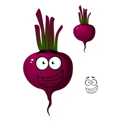 Cartoon beetroot vegetable character Royalty Free Vector
