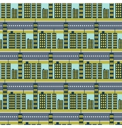 Seamless city pattern Royalty Free Vector Image