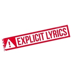 Explicit Lyrics rubber stamp Royalty Free Vector Image