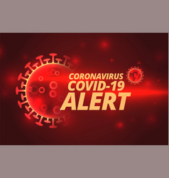 Banner with coronavirus prevention reminder Vector Image