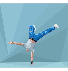 Dancing group dancer practice street dance Vector Image