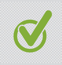 Green checkmark icon Royalty Free Vector Image