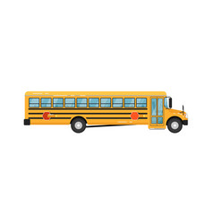 The simple paper model of a yellow bus Royalty Free Vector