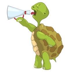 Funny Turtle Baby First Step Royalty Free Vector Image