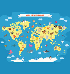 Children playing with animals Royalty Free Vector Image