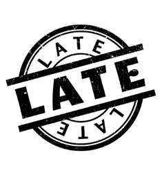 Do not be late rubber stamp Royalty Free Vector Image