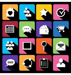 Universal Icon Set 25 icons for website and app Vector Image