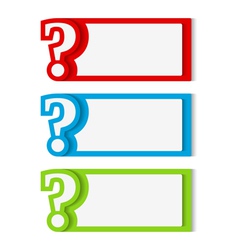 Box with question mark icons Royalty Free Vector Image